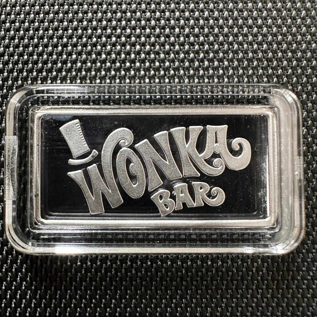 WONKA 5 Gram Silver Bar - 999 Silver Bullion Bar in Capsule (wonka ...