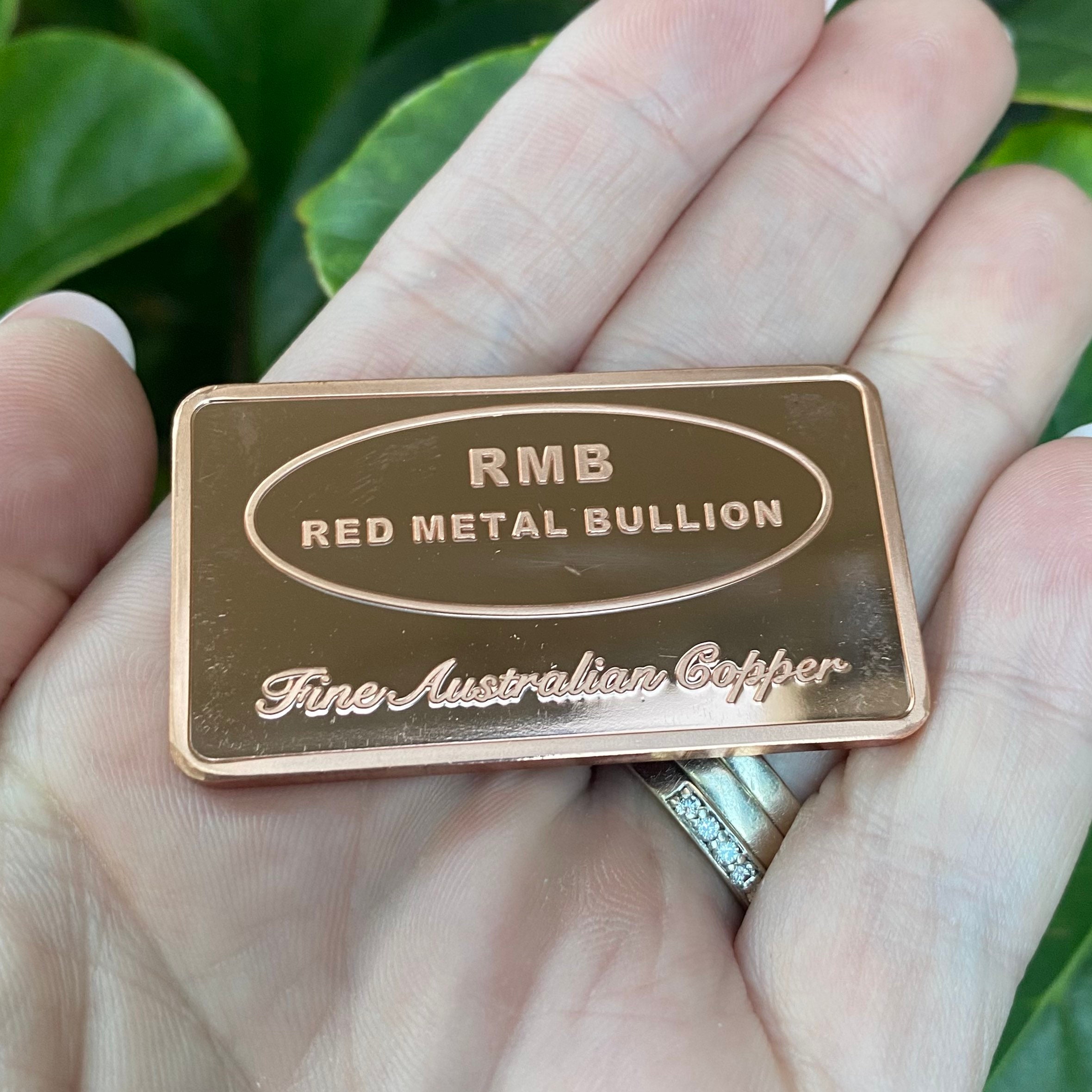 1oz 999 Copper Bullion Bar "australia Map by Rmb" - Etsy