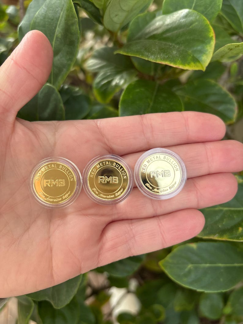 NEW 24k Gold Plated Set of 3 X 1/10oz 999 Copper Bullion Coins "poppy ...