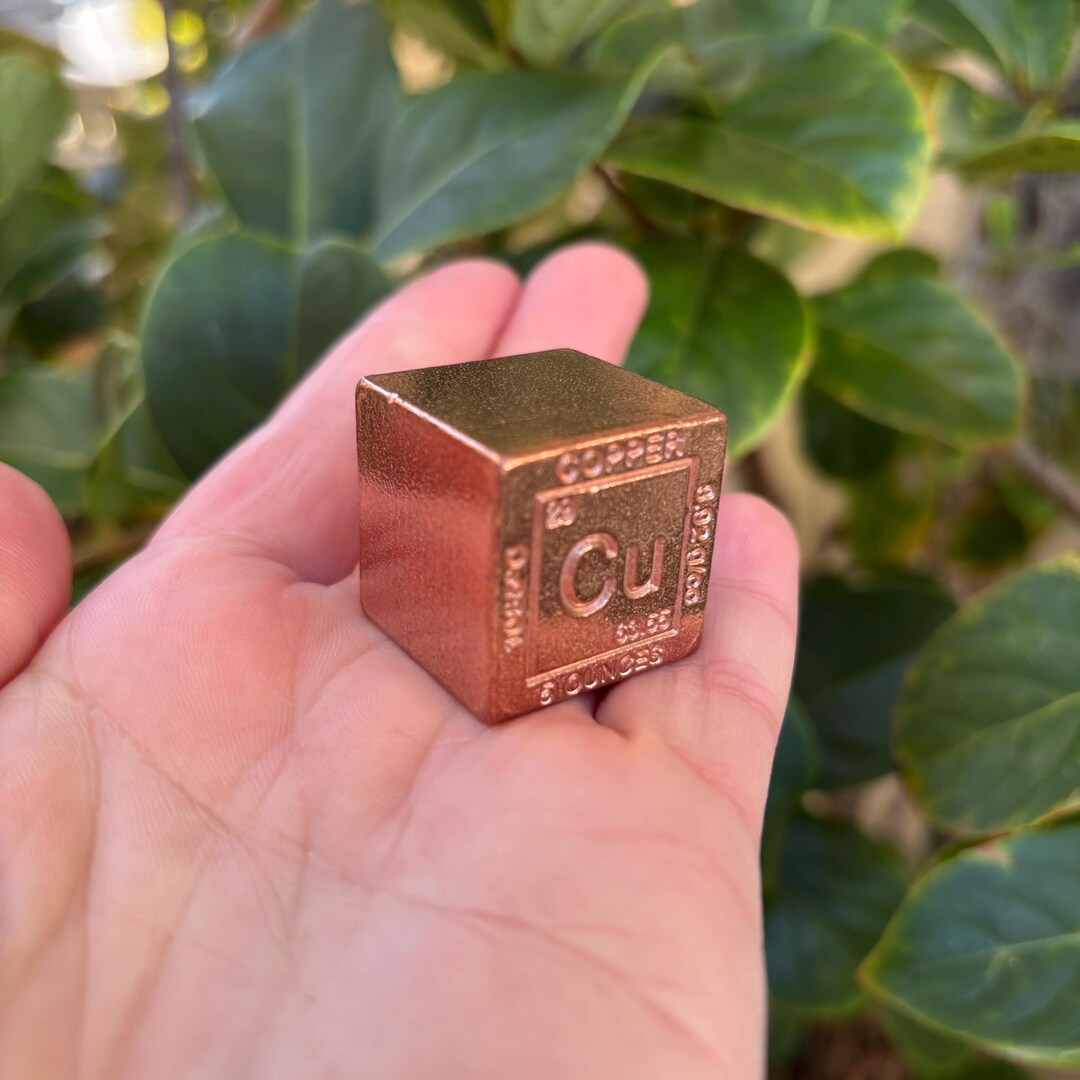 5 Ounce Copper Cube - Made in USA With Pure Copper Mined in Michigan - Etsy