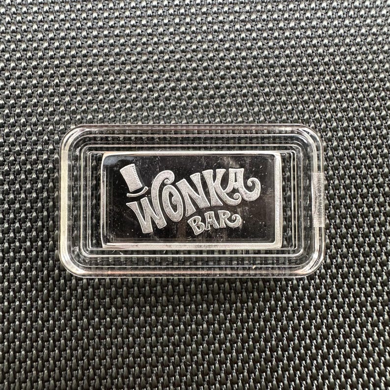 WONKA 2 Gram Silver Bar - 999 Silver Bullion Bar in Capsule (wonka ...
