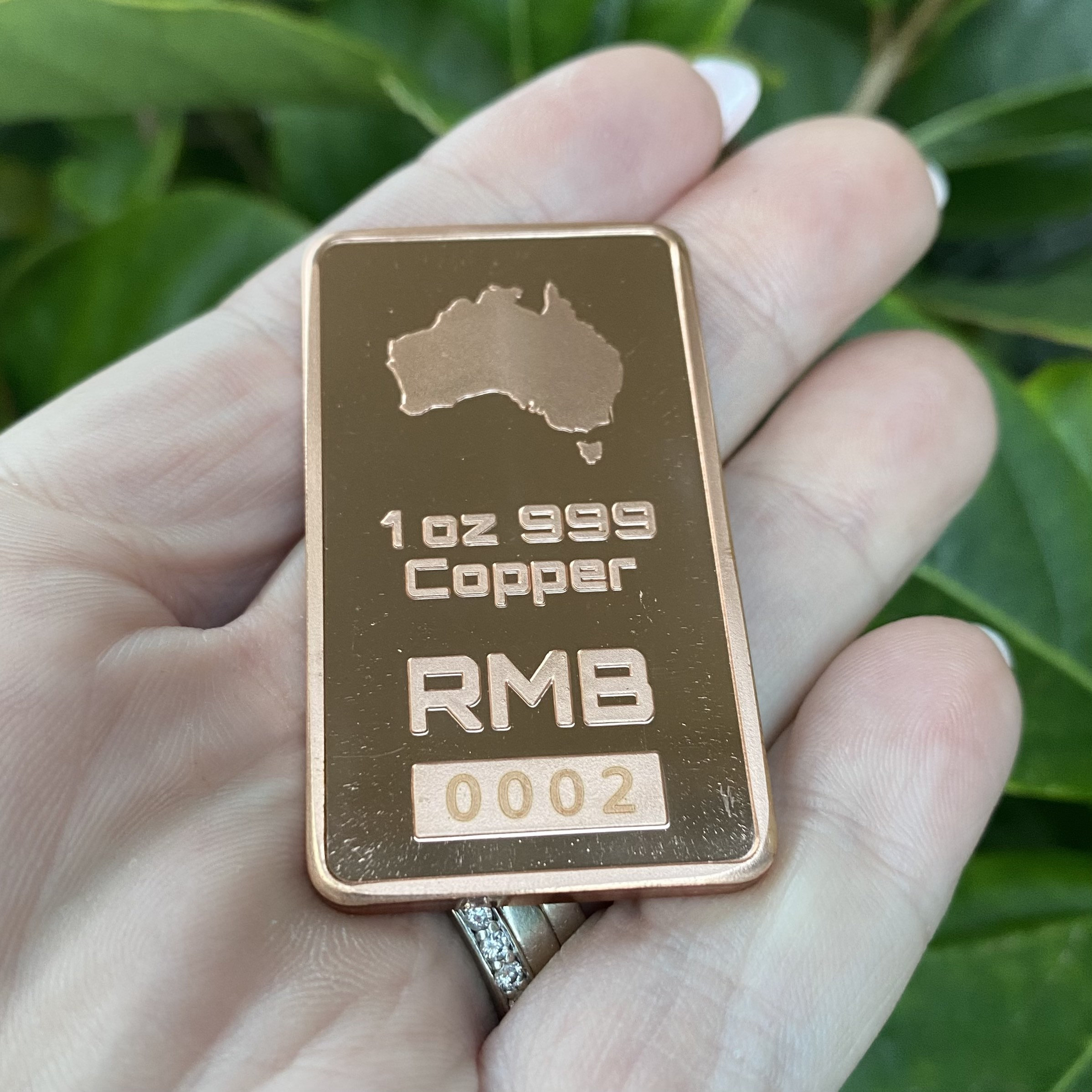 1oz 999 Copper Bullion Bar "australia Map by Rmb" - Etsy