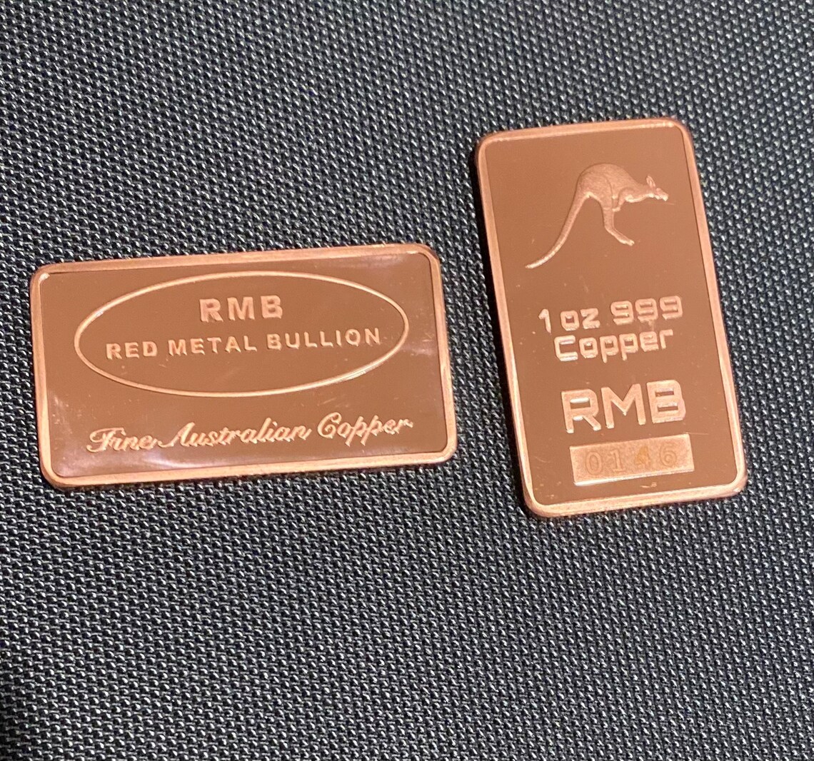 1oz 999 Copper Bullion Bar "the Kangaroo by Rmb" - Etsy
