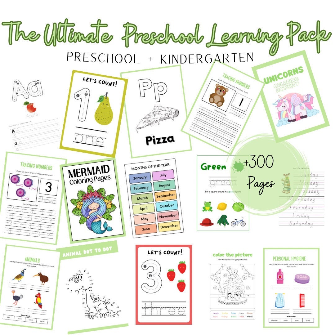 The Ultimate Preschool Learning Pack - Etsy