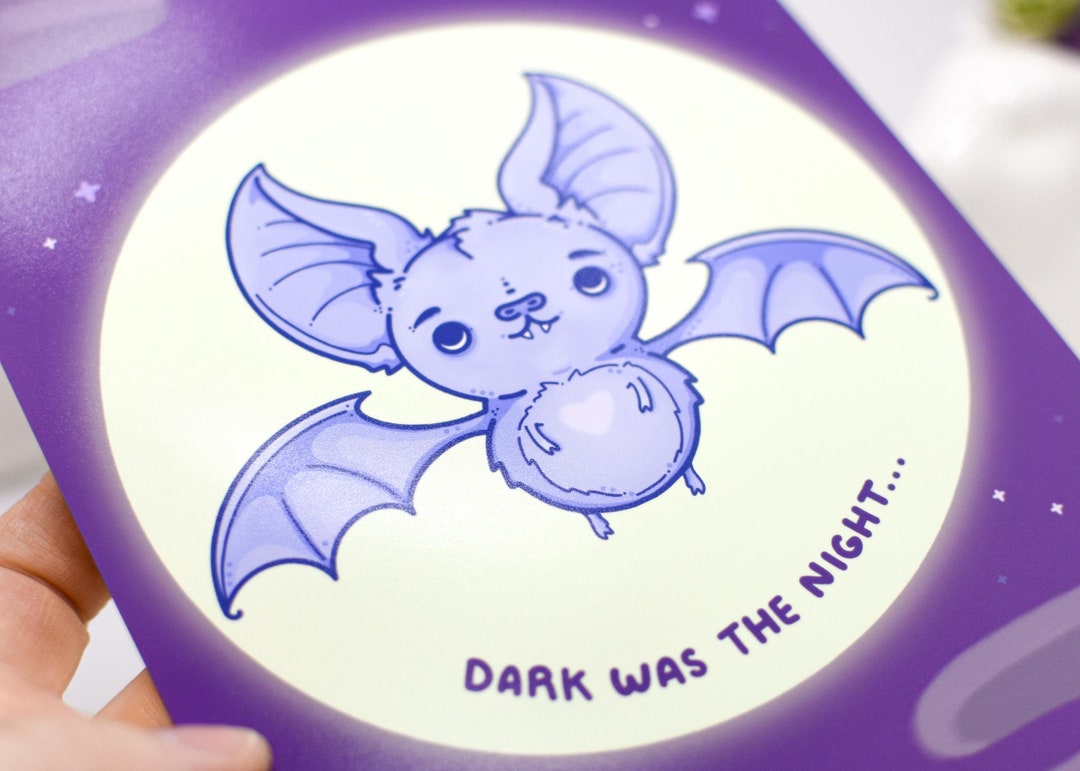 Cute Vampire Bat Art Print Cute Bats, Kawaii Bat, I Love Bats, Vampires ...