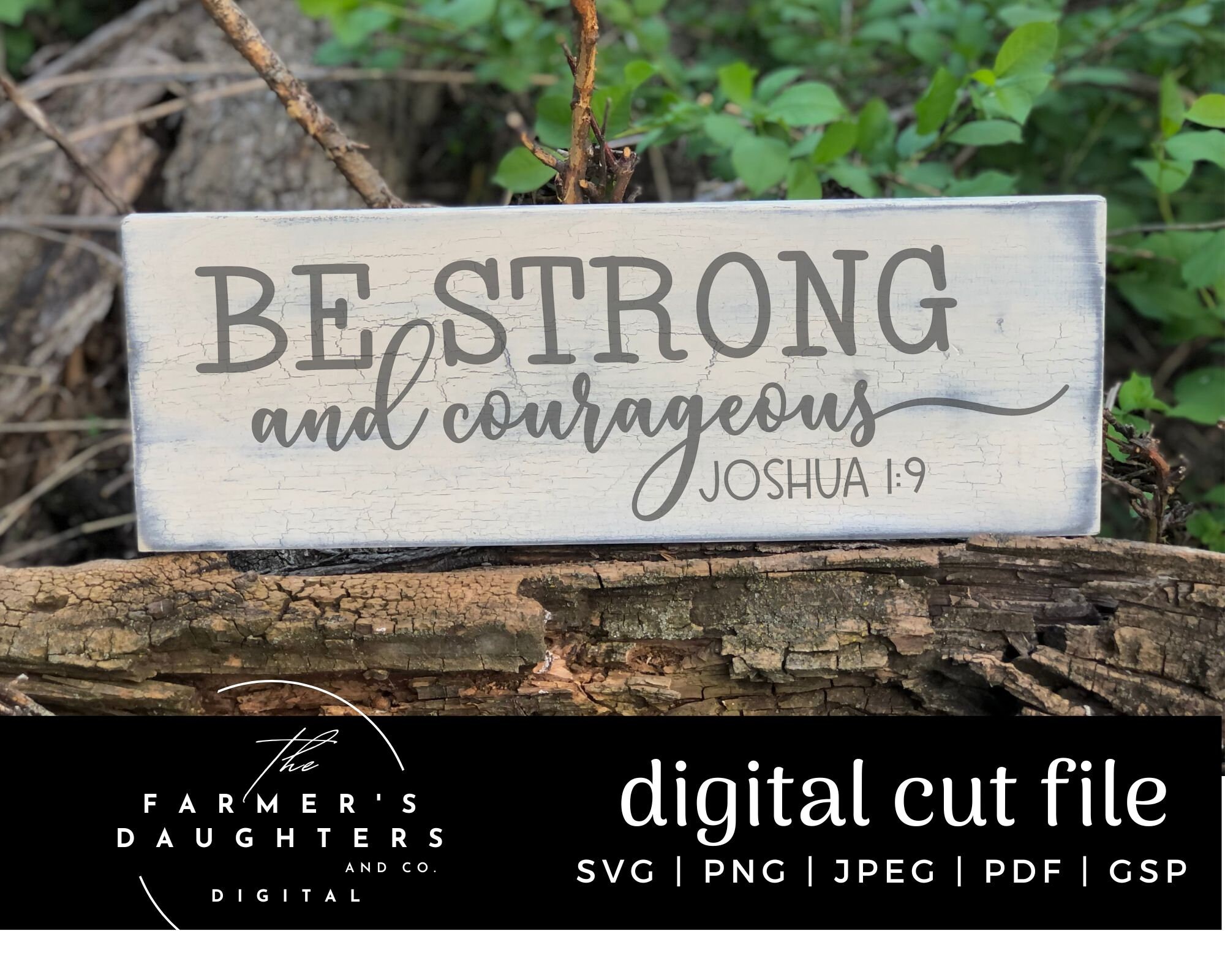 Be Strong and Courageous SVG Bible Verse Religious SVG Trust God Do Not ...