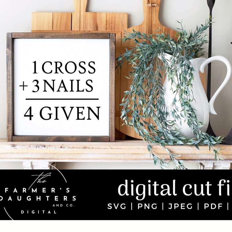 3 Nails Cross Svg - Etsy