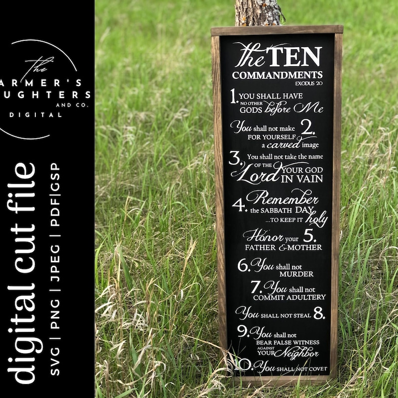 10 Commandments Svg - Etsy