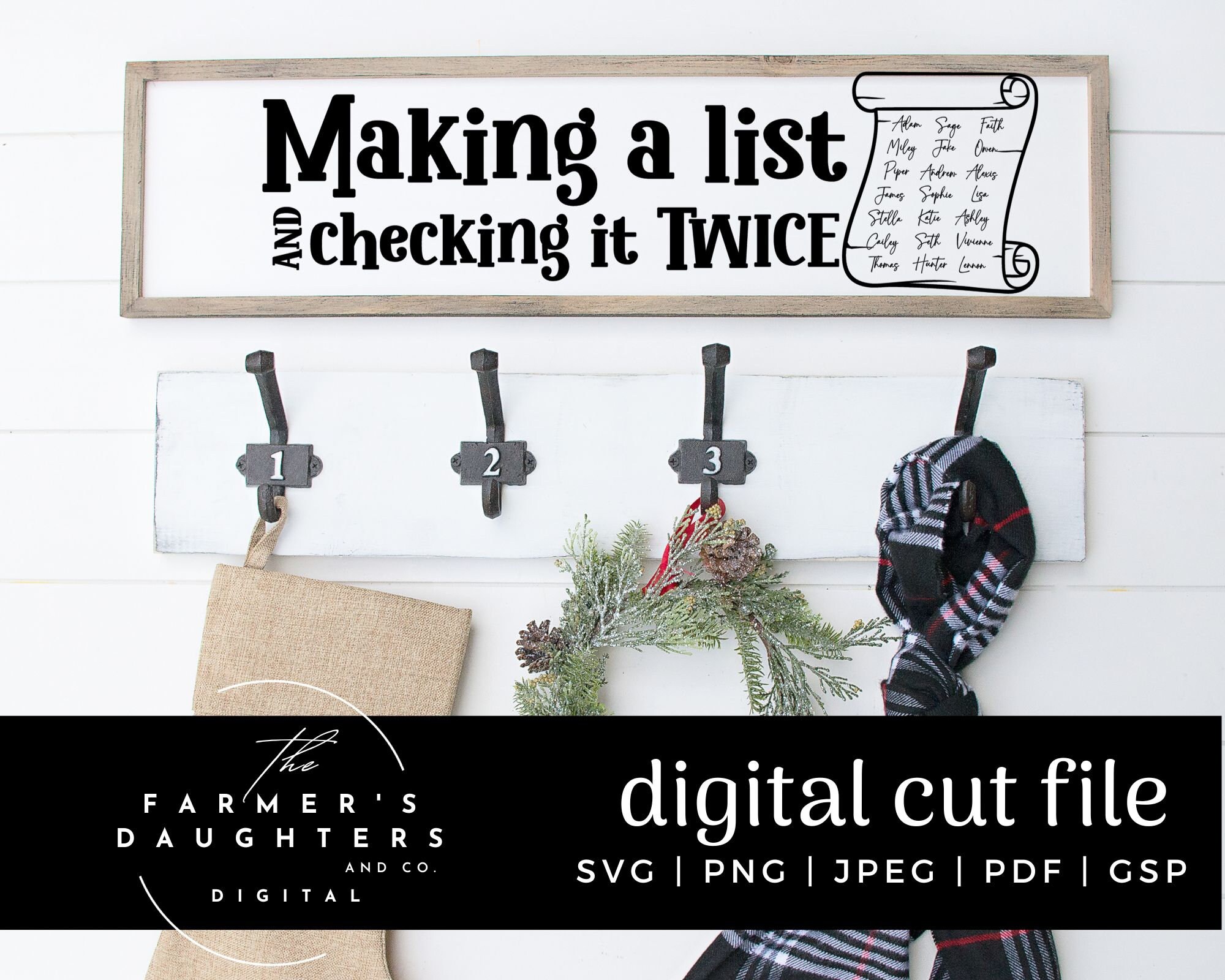 Making a List and Checking It Twice SVG| Santa Claus is Coming to Town ...