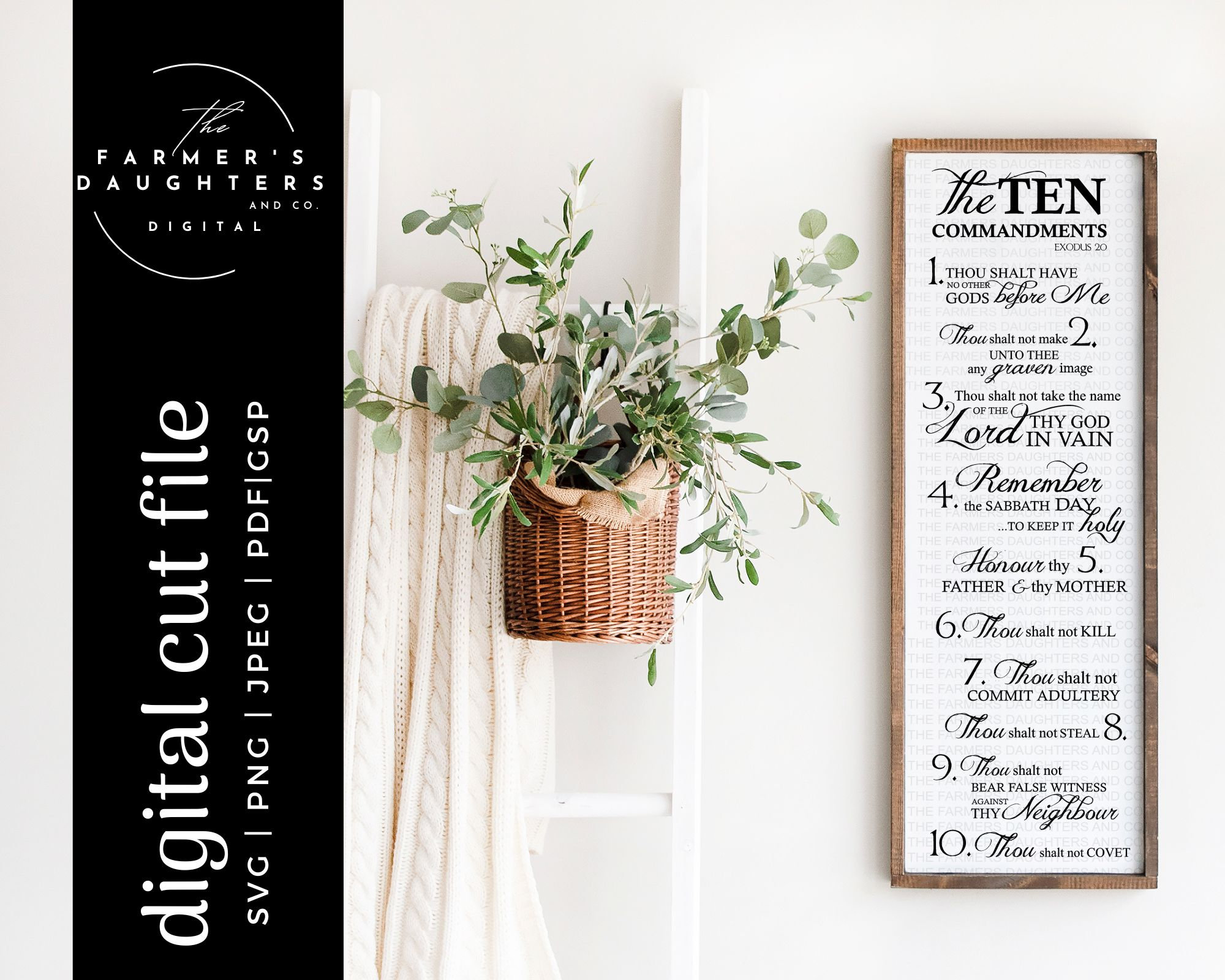 10 Commandments King James SVG | Bible Verse | Christian | Religious ...