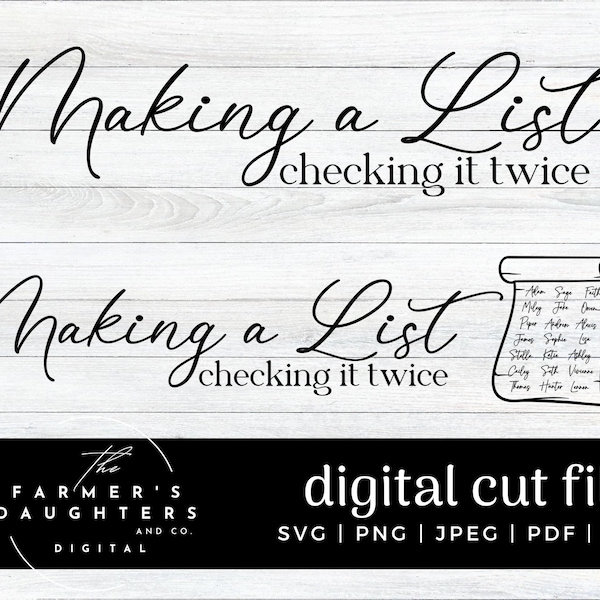 Checking It Twice - Etsy