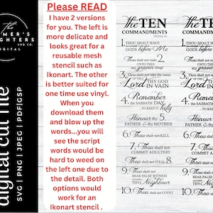 10 Commandments King James SVG | Bible Verse | Christian | Religious ...