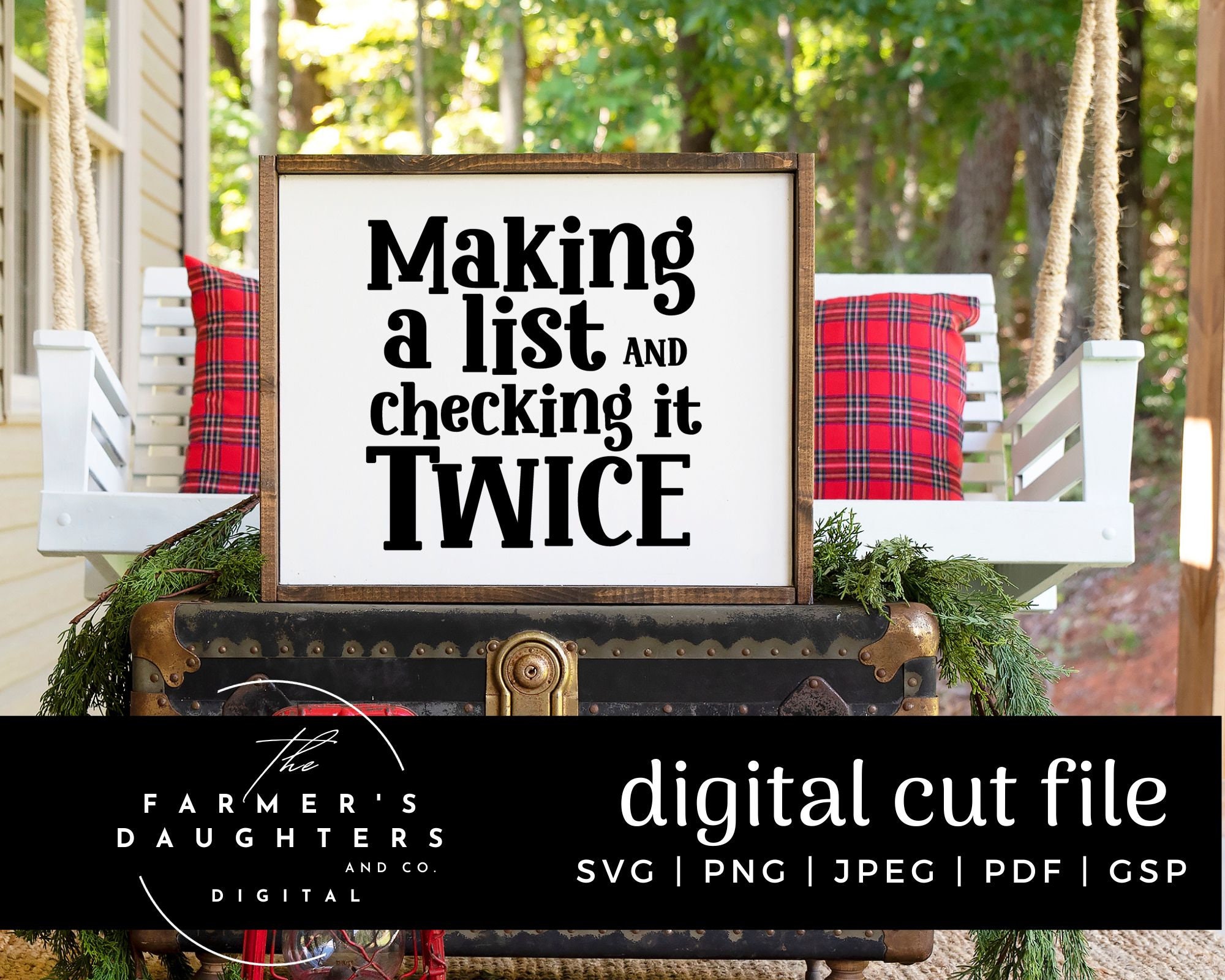 Making a List and Checking It Twice SVG Santa Claus is Coming - Etsy