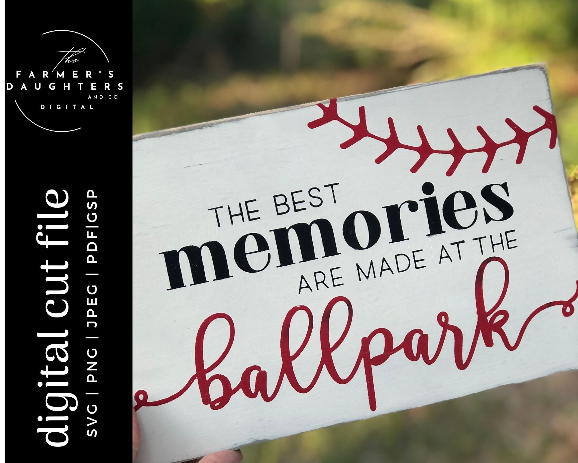 Memories Are Made at the Ballpark Svg, Sports Mom Svg, Baseball Lover ...