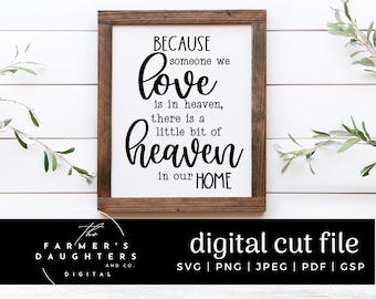 Because Someone We Love is in Heaven There's a Little Bit - Etsy