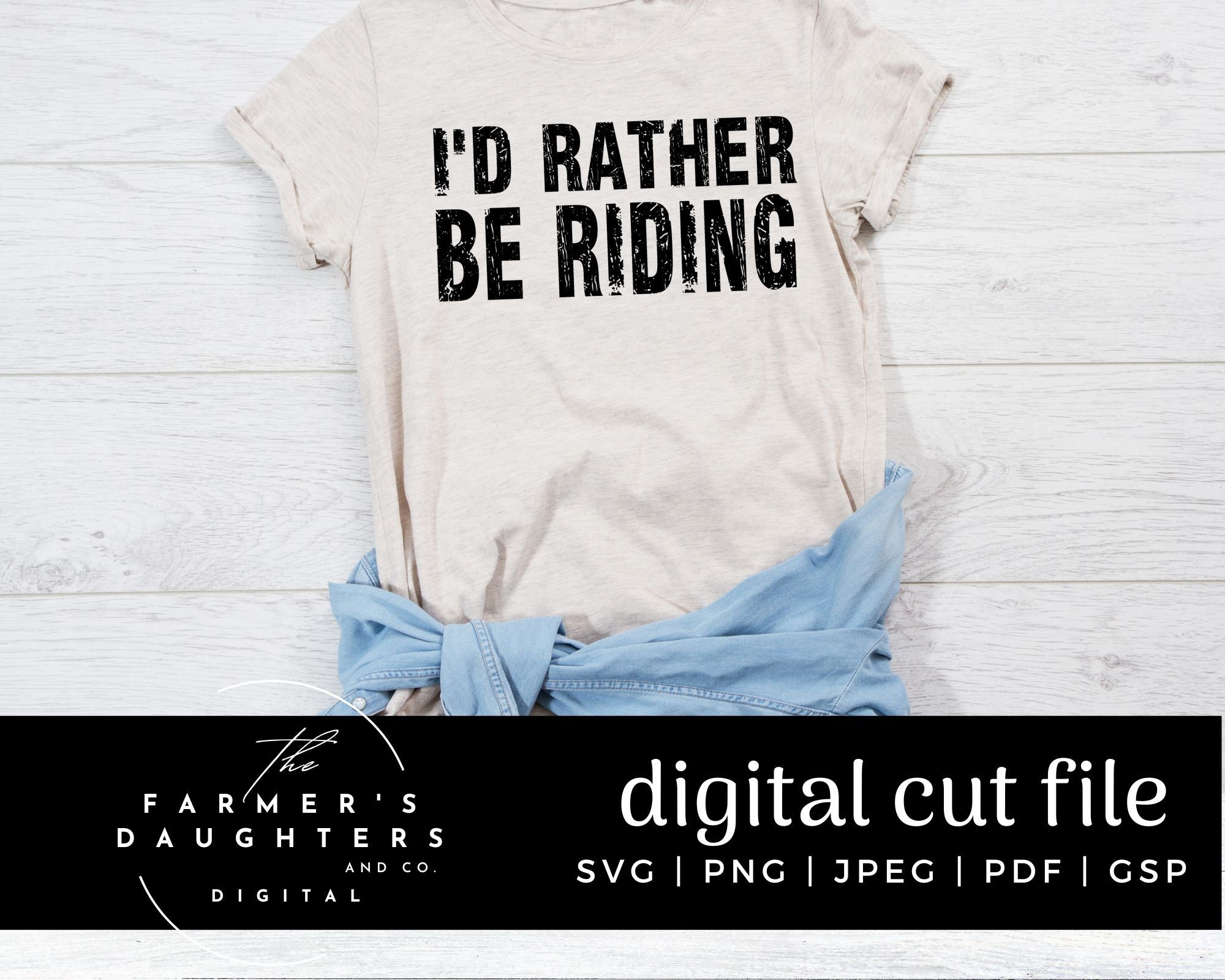I'd Rather Be Riding SVG horse SVG horseback Riding Svg - Etsy