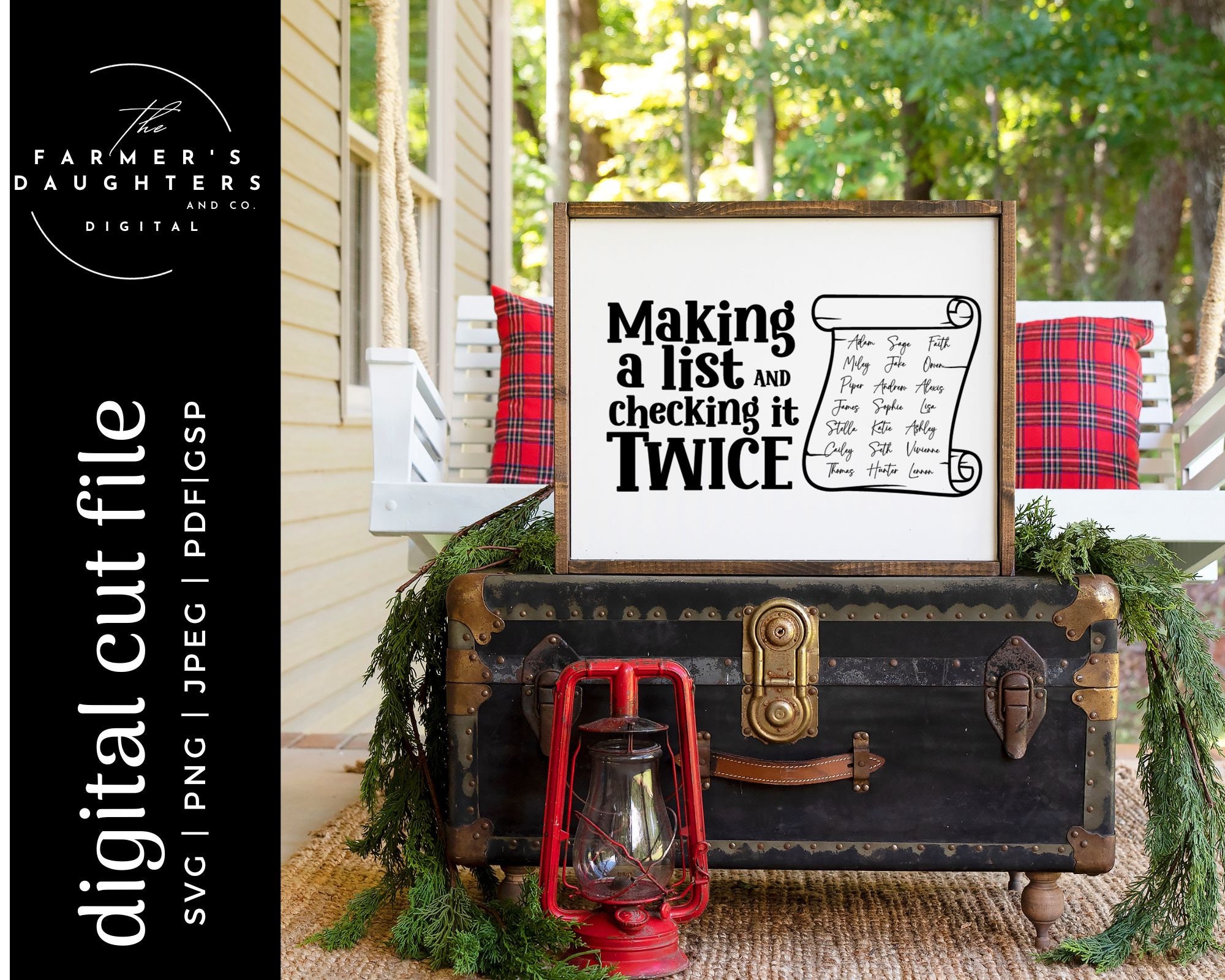 Making a List and Checking It Twice SVG Santa Claus is Coming - Etsy
