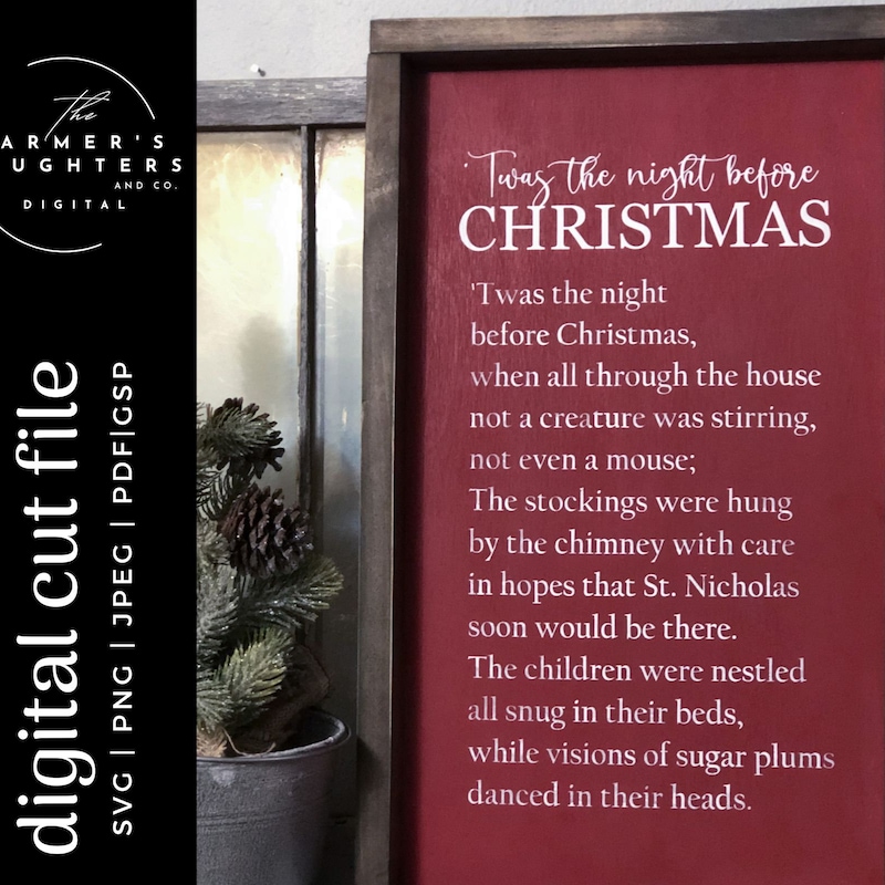 Night Before Sign Drawing - Etsy