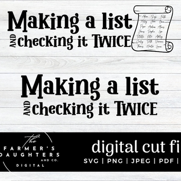 Checking It Twice - Etsy