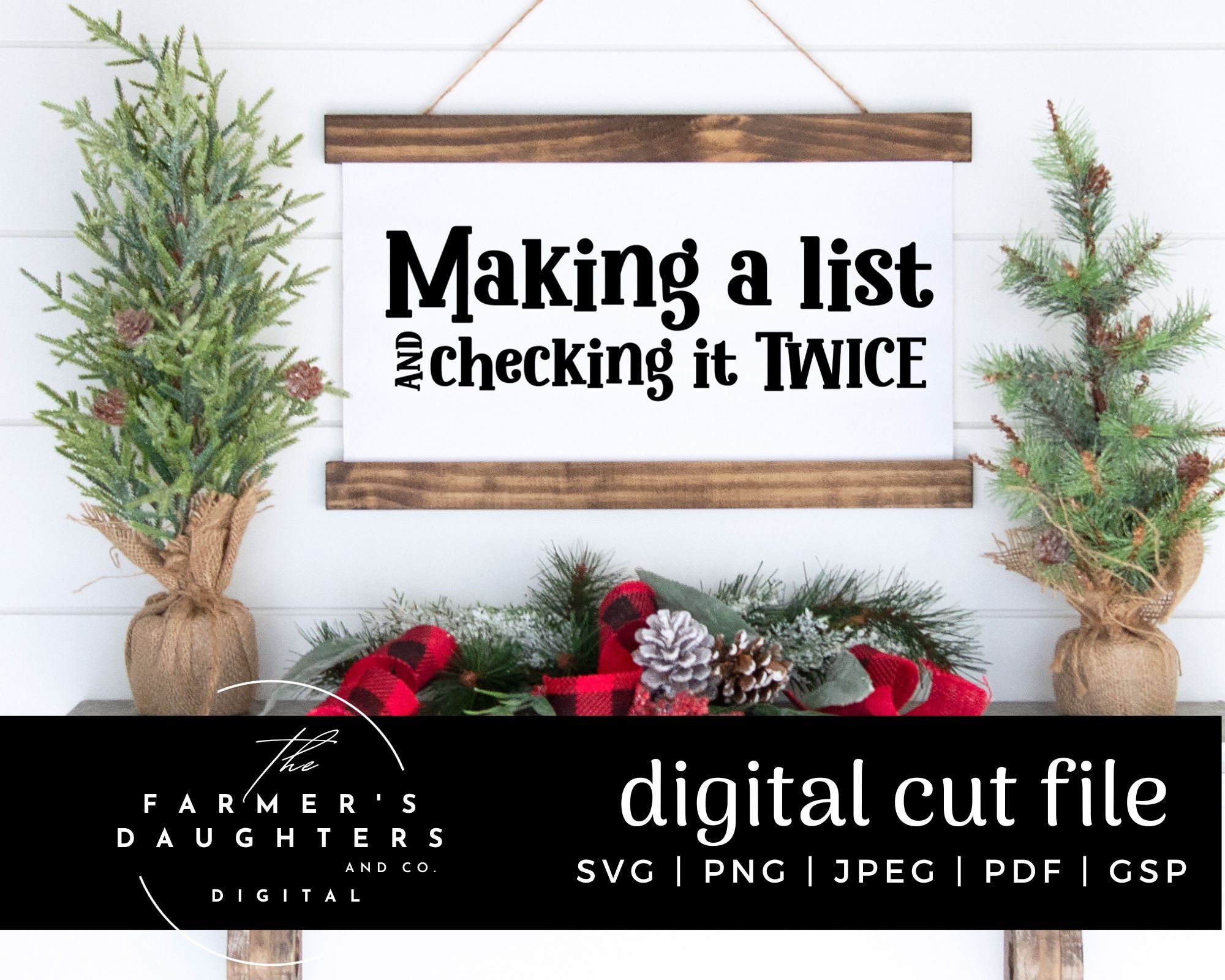 Making a List and Checking It Twice SVG Santa Claus is Coming to Town Svg, Christmas Svg ...