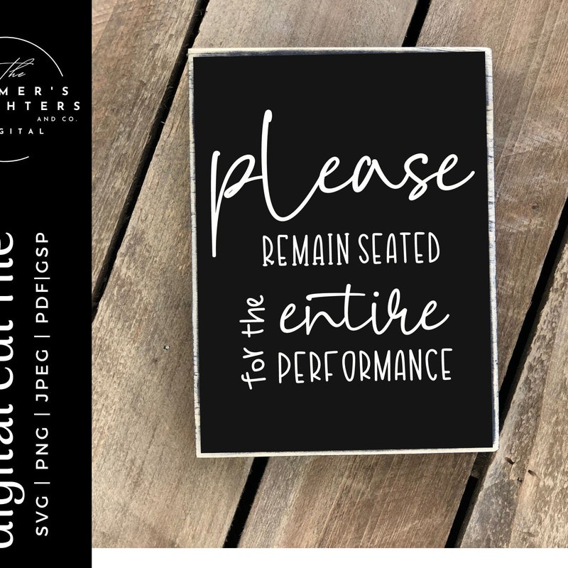Please Remain Seated - Etsy