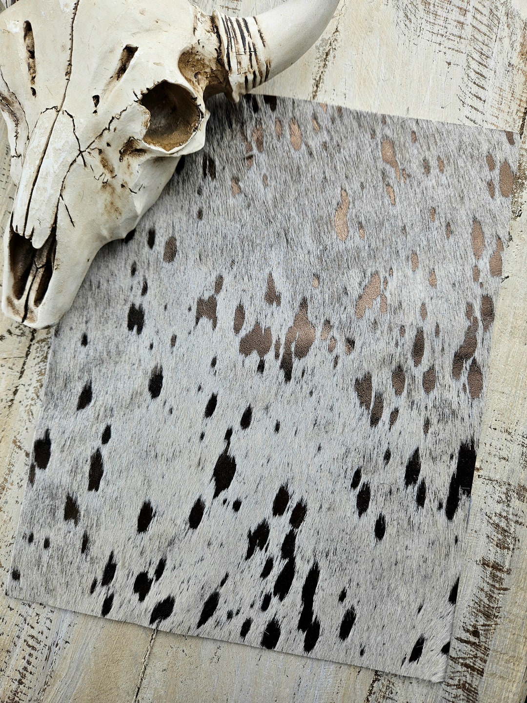 Bronze Metallic Acid Wash Cowhide Sheets: Leather for Crafting - Etsy