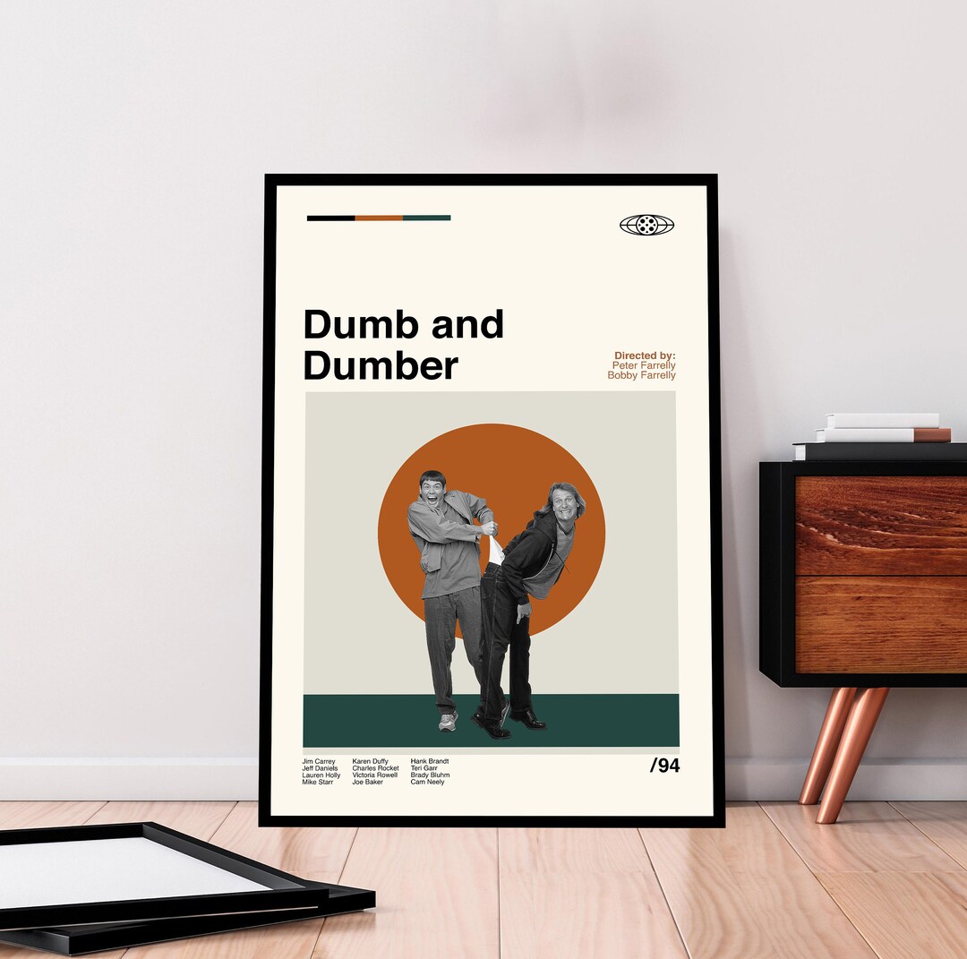 Dumb and Dumber Poster Dumb and Dumber Movie Poster Mid - Etsy