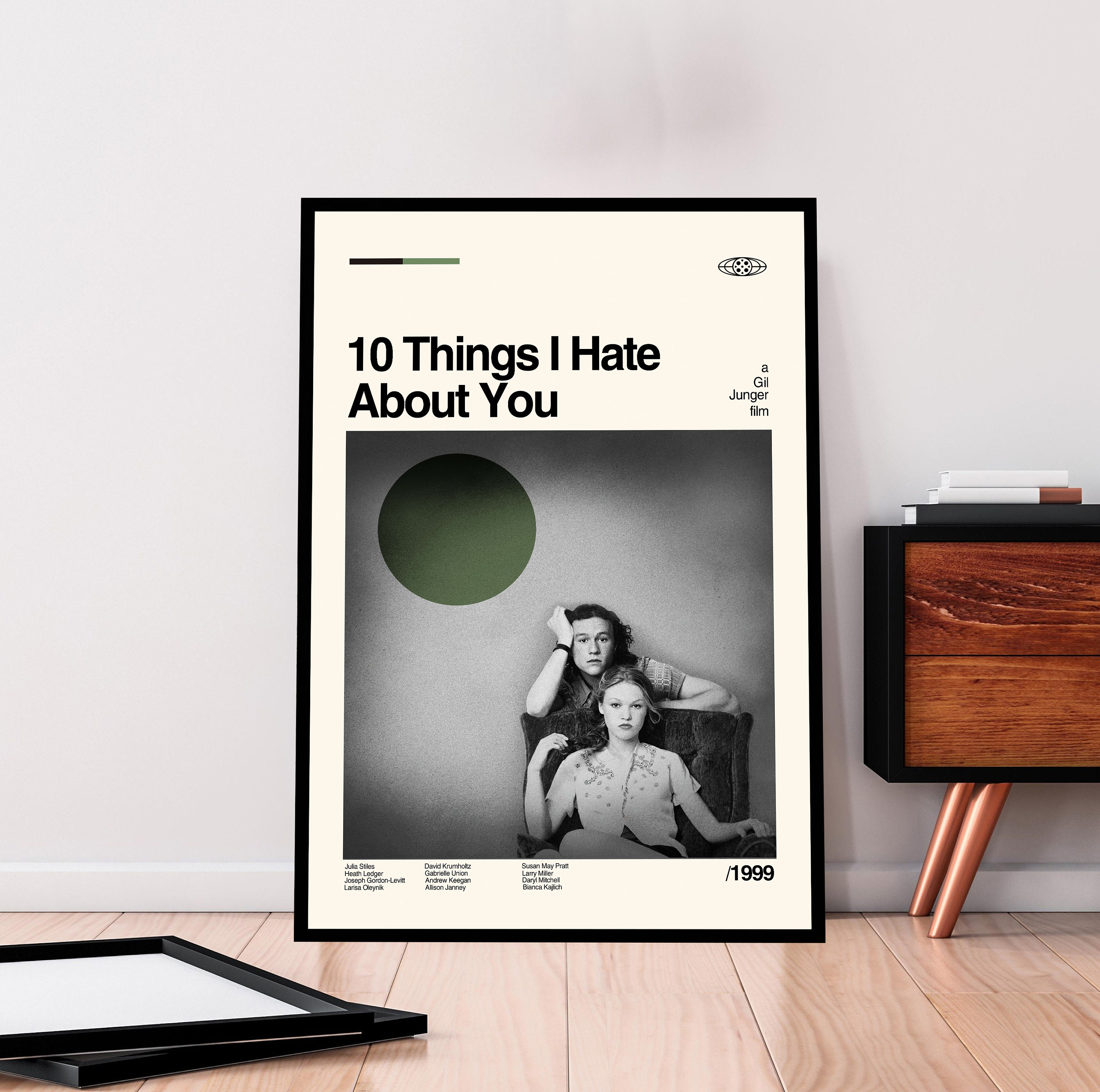 10 Things I Hate About You Poster, 10 Things Print, I Hate About You ...