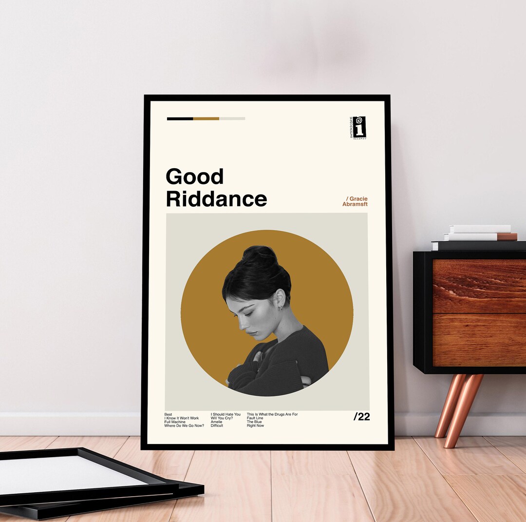 Good Riddance Poster Gracie Abrams Music Album Poster - Etsy