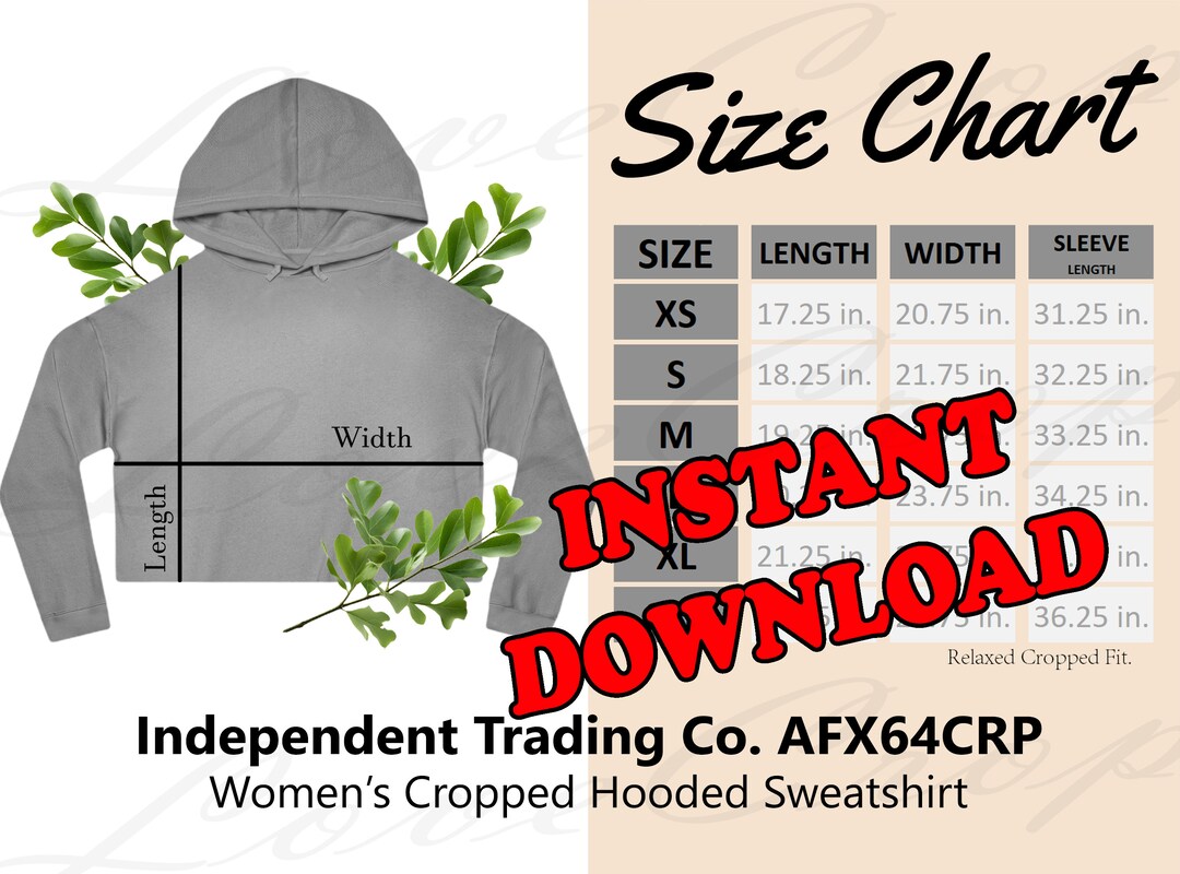 AFX64CRP Size Chart Independent Trading Company AFX64CRP - Etsy