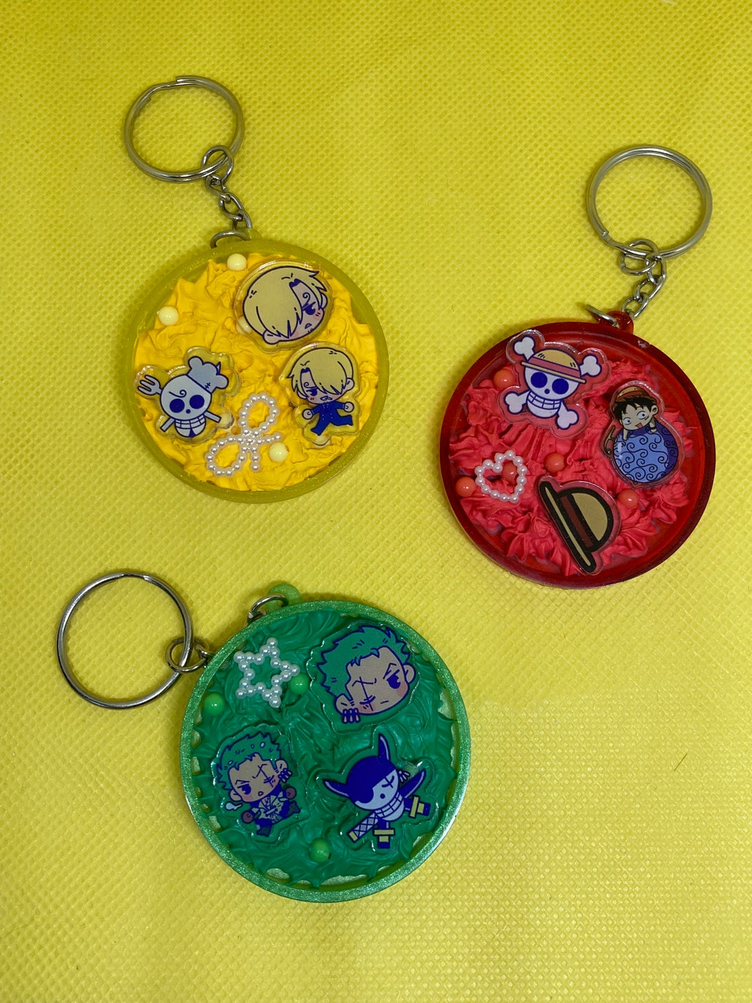 Monster Trio Keychains - Etsy