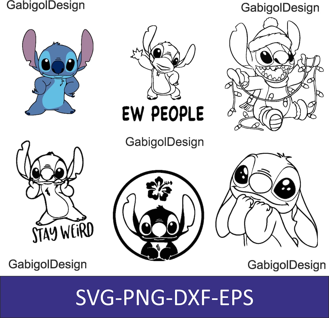 Stitch Svg, Stitch Svg Bundle, Cute Stitch Svg, Stitch Clipart, Png Cut ...