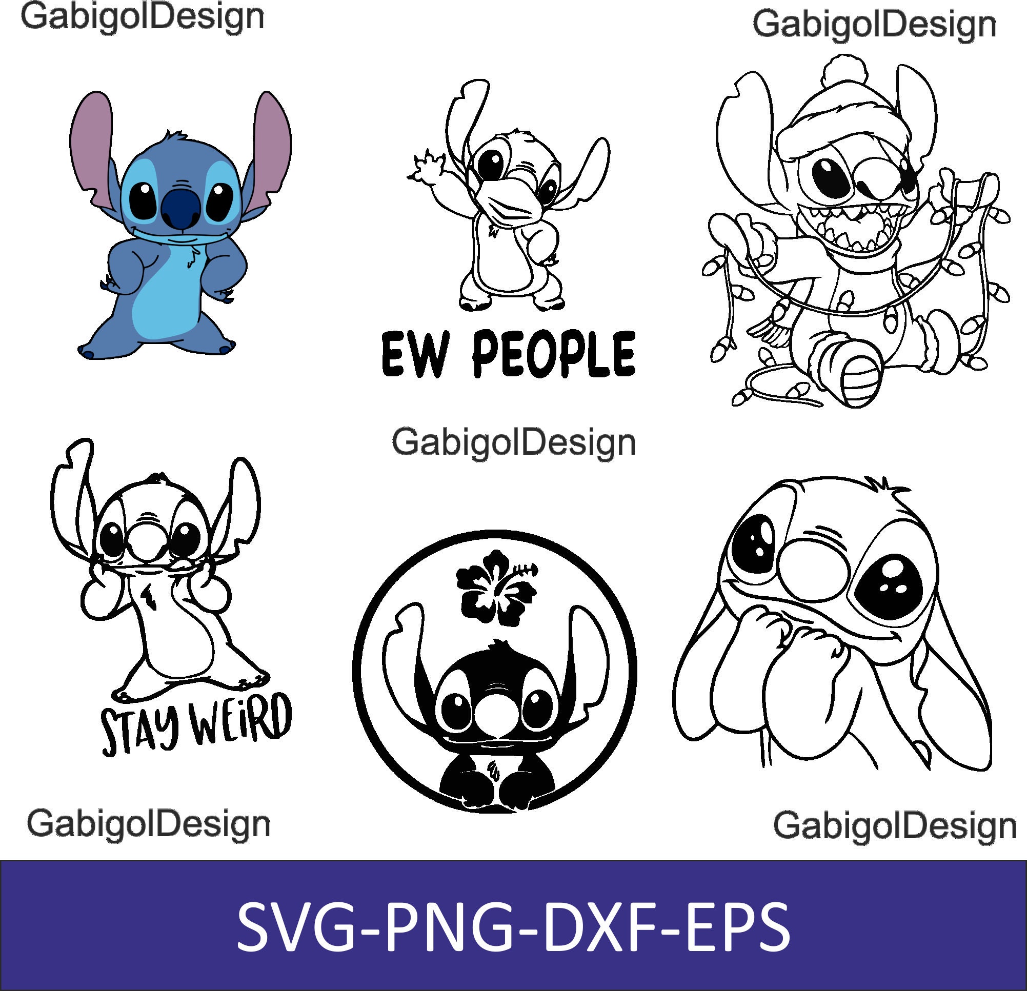 Stitch Svg, Stitch Svg Bundle, Cute Stitch Svg, Stitch Clipart, Png Cut ...