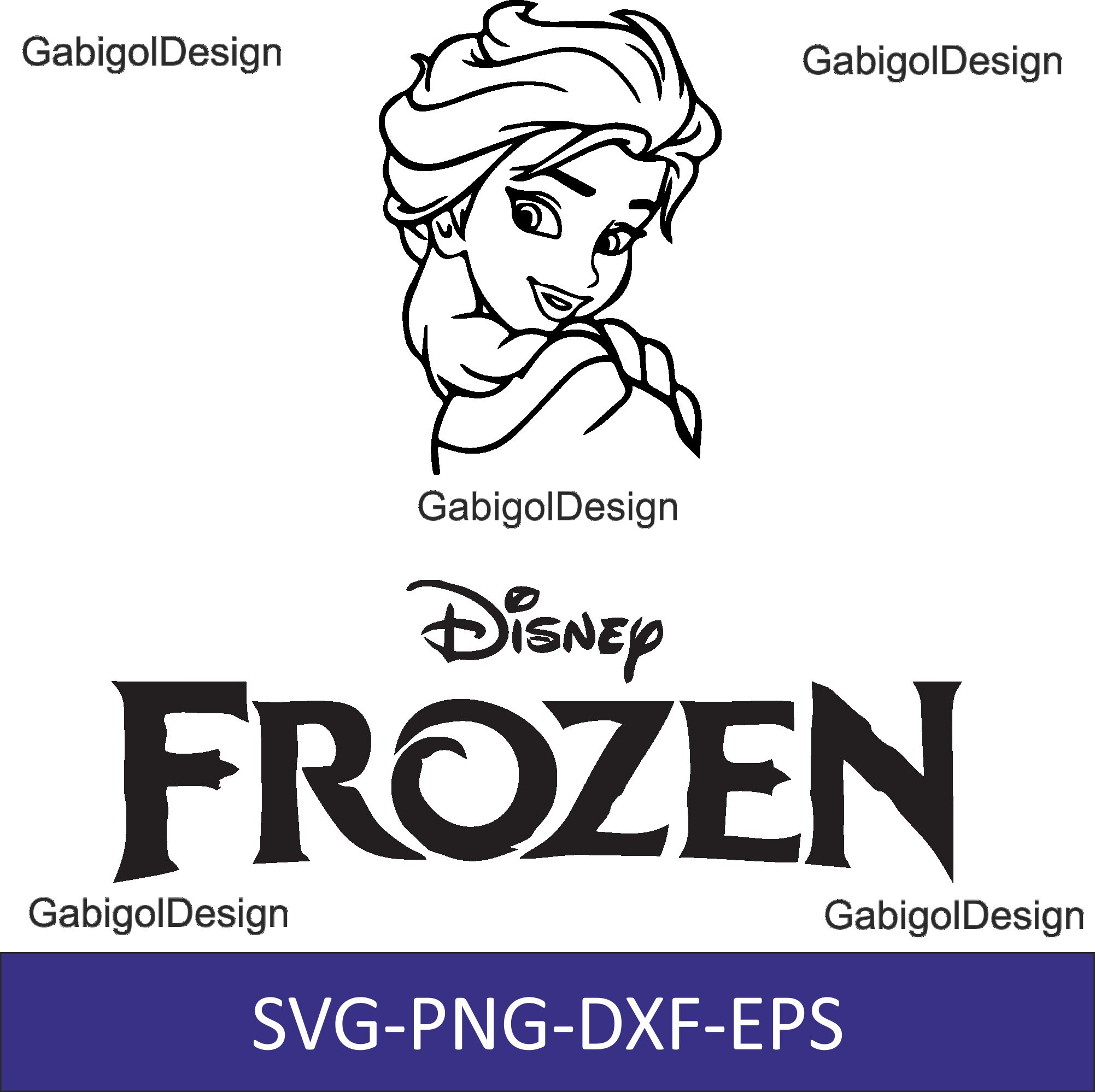Frozen Clipart PNG, Frozen SVG, Princess Frozen Elsa, Anna, Olaf ...