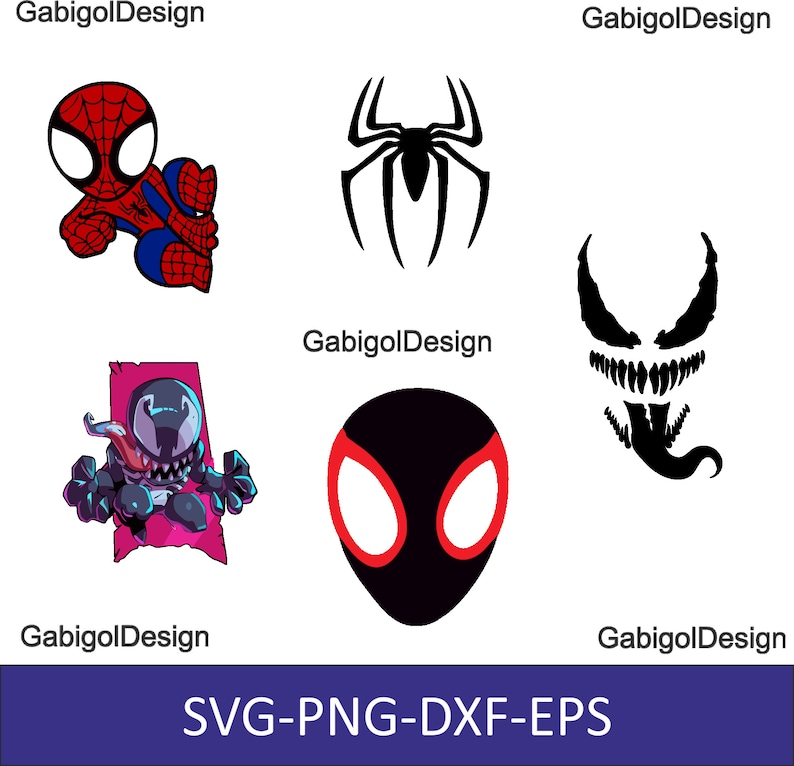 Spider SVG Bundle, Venom SVG Bundle Spider Svg Cut Files for Cricut ...
