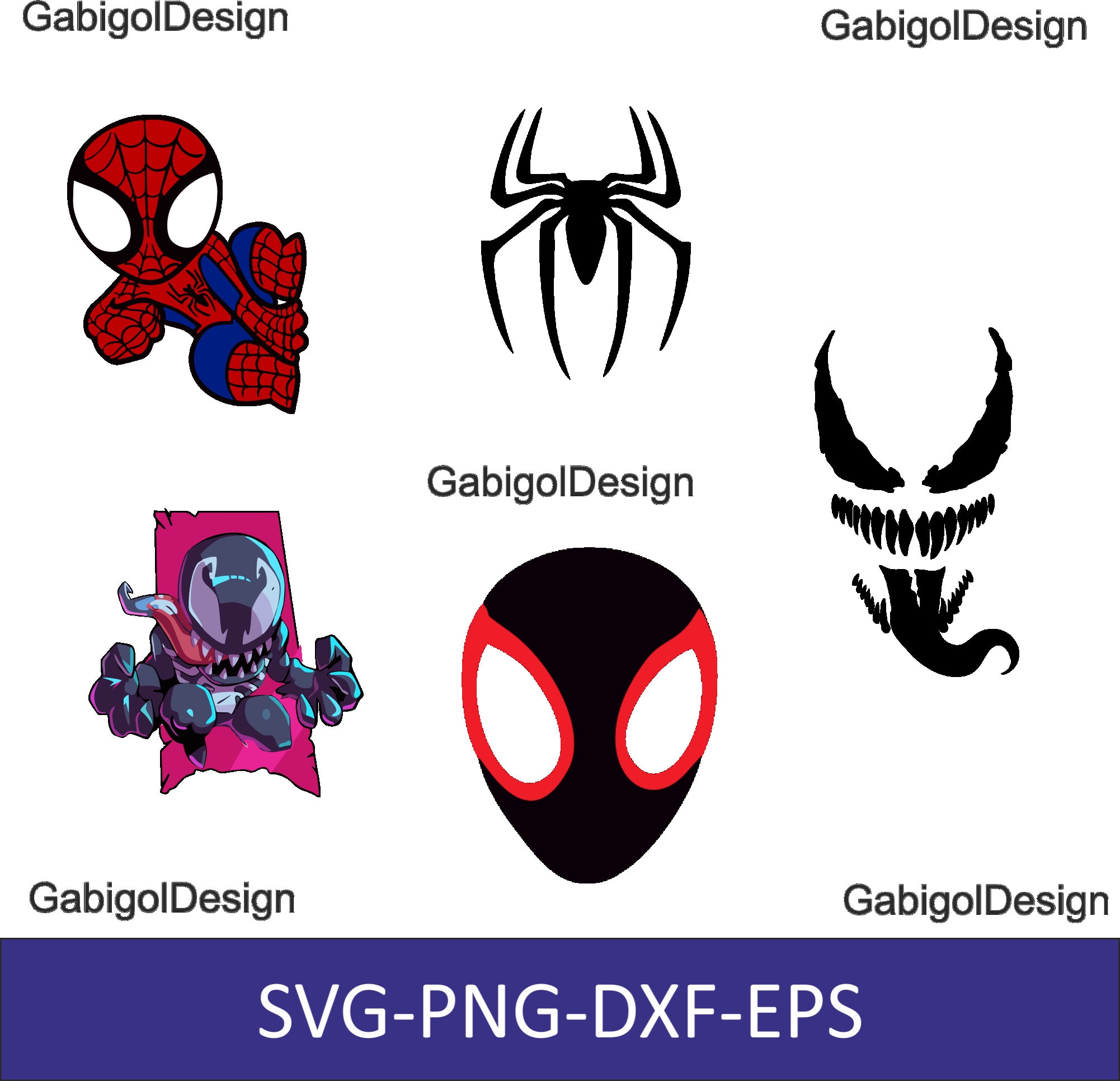 Spider SVG Bundle, Venom SVG Bundle Spider Svg Cut Files for Cricut ...