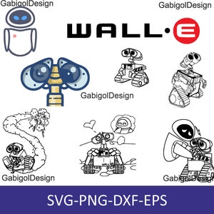 Wall-e Vector SVG, WALL-E Svg, Disneyland Ears SVG Vector in Svg Png ...