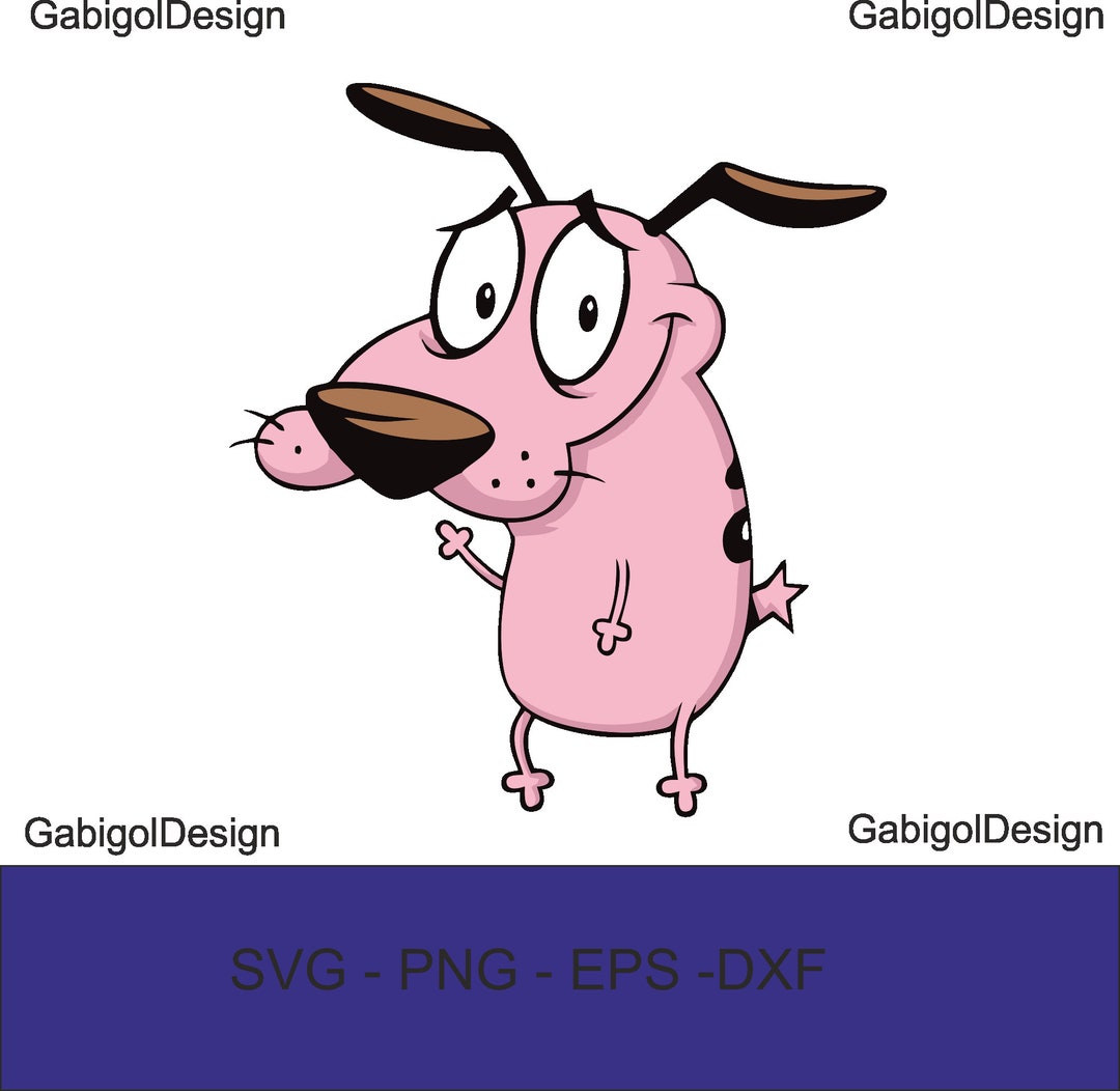 Courage the Cowardly Dog SVG, Courage the Cowardly Dog Vector, Courage ...