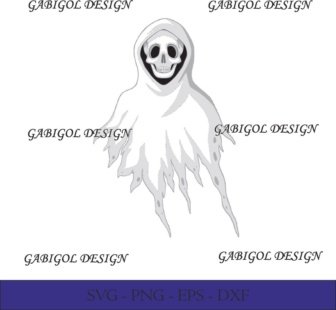 Ghost Svg, Ghost Clipart, Scary Ghost Svg, White Scary Ghost-png,svg ...