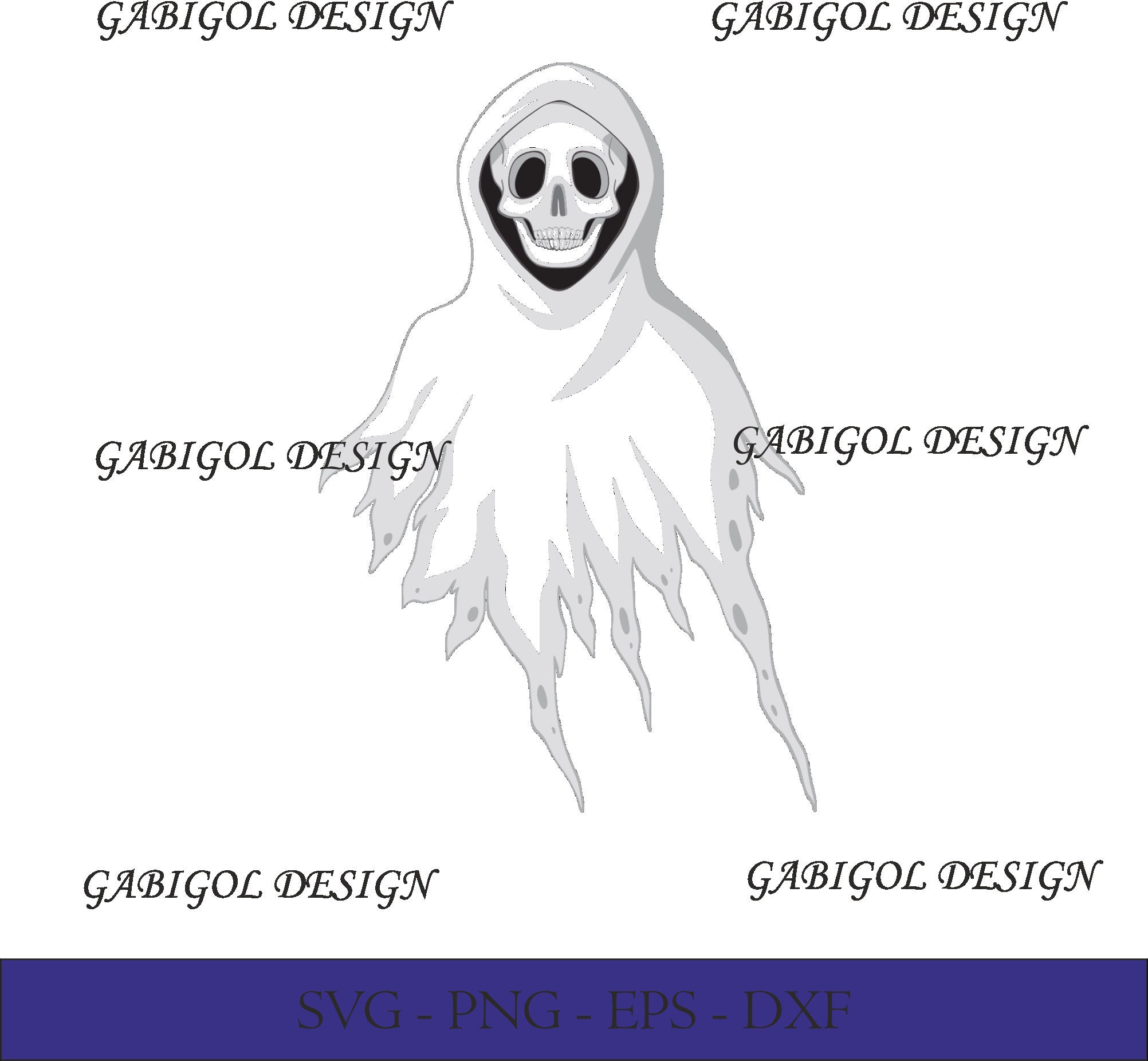 Ghost Svg, Ghost Clipart, Scary Ghost Svg, White Scary Ghost-png,svg ...