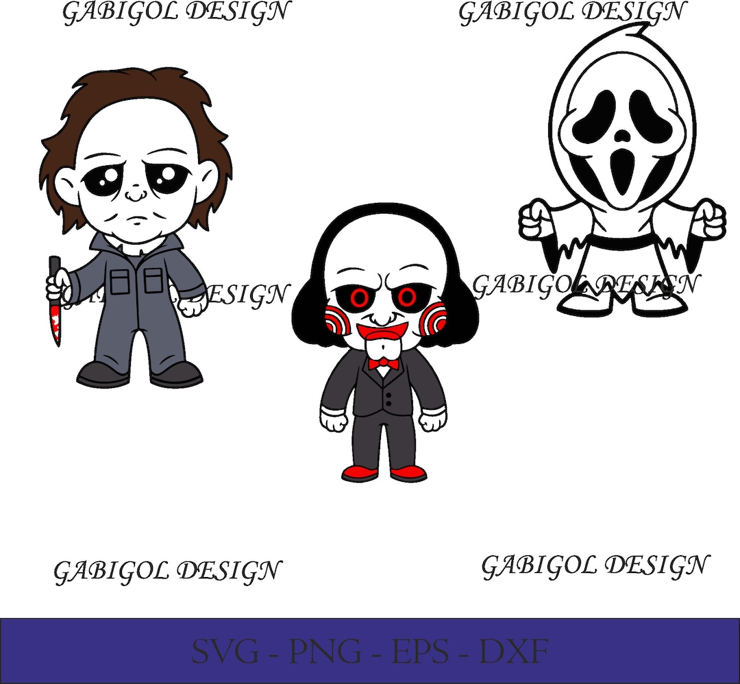 Halloween Character SVG Bundle Baby Horror Character SVG - Etsy