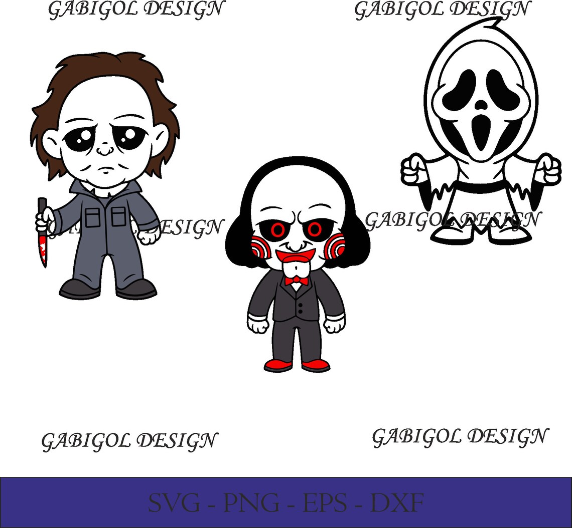 Halloween Character SVG Bundle Baby Horror Character SVG - Etsy