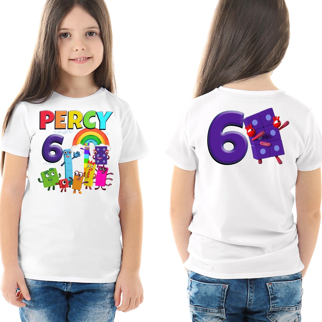 Custom Numberblocks Shirt, Numberblocks Birthday Shirt, 1-10 Number ...