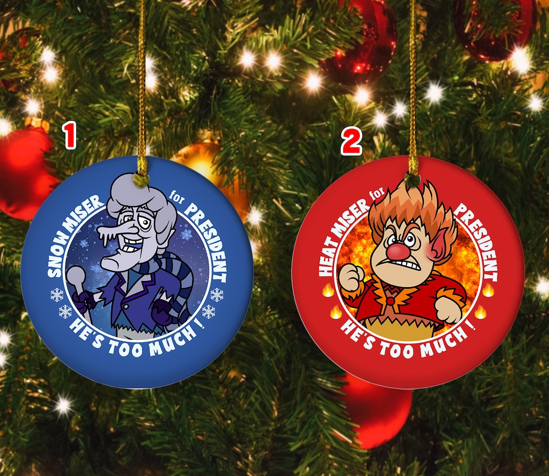 Heat and Snow Miser Ornament/snow Miser Christmas Ornament/heat Miser ...