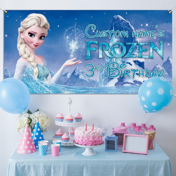 Frozen Backdrops for Birthday - Etsy