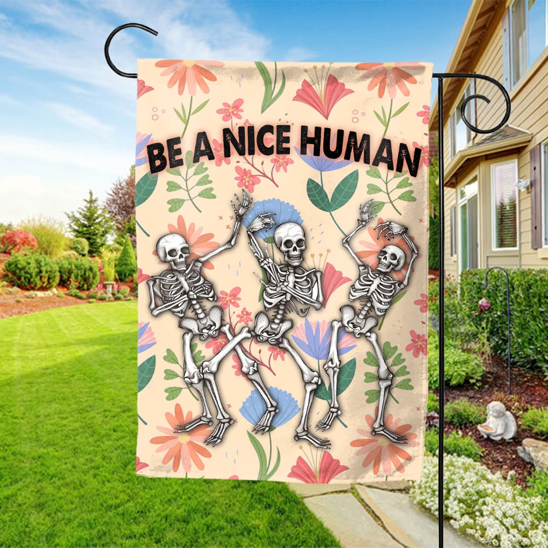 Be A Nice Human Flag, Motivational Flag, Inspirational Flag, Kind Human ...