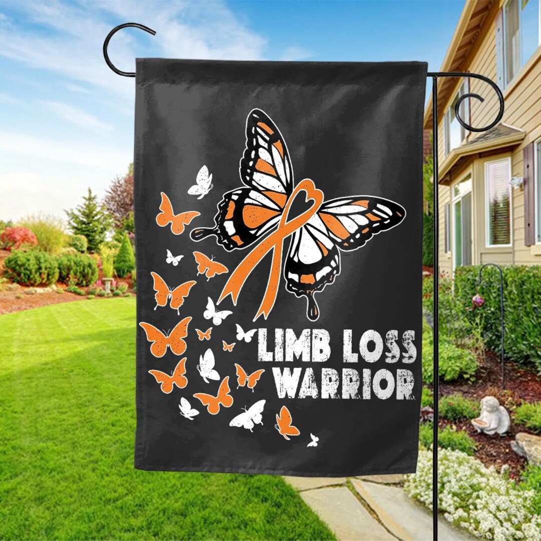 Limb Loss Awareness Garden Flag,limb Difference Awareness Flag,limb ...
