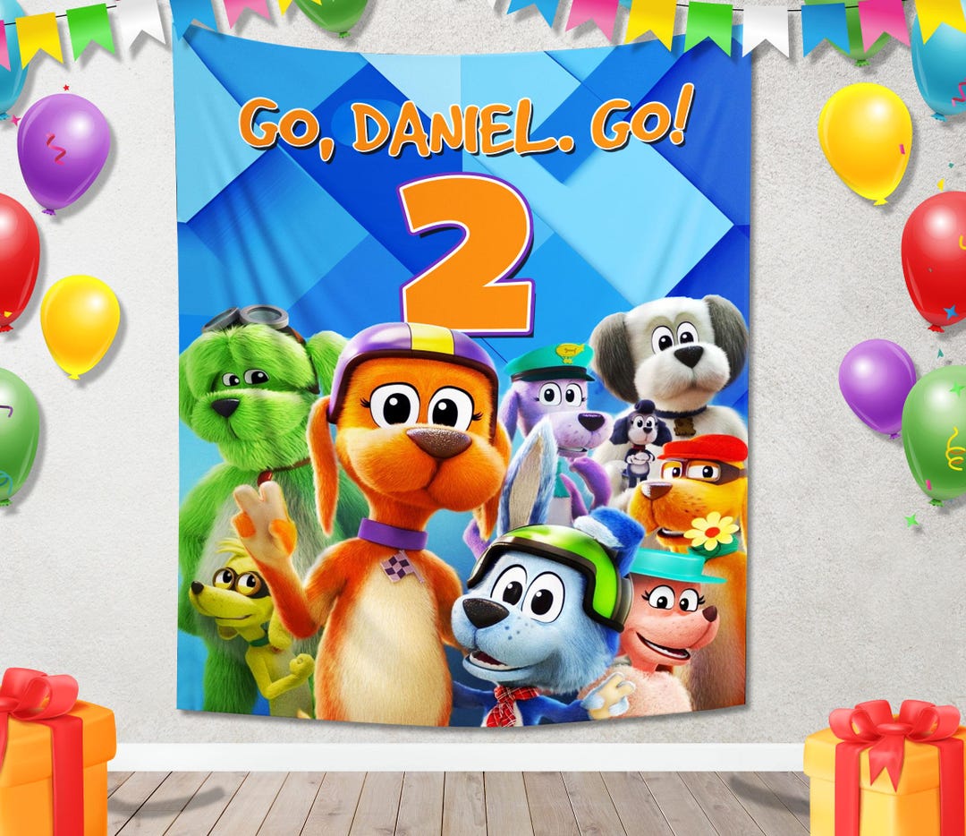 Go Dog Go Birthday Party Backdrop/go Dog Go Birthday Banner/custom Go ...