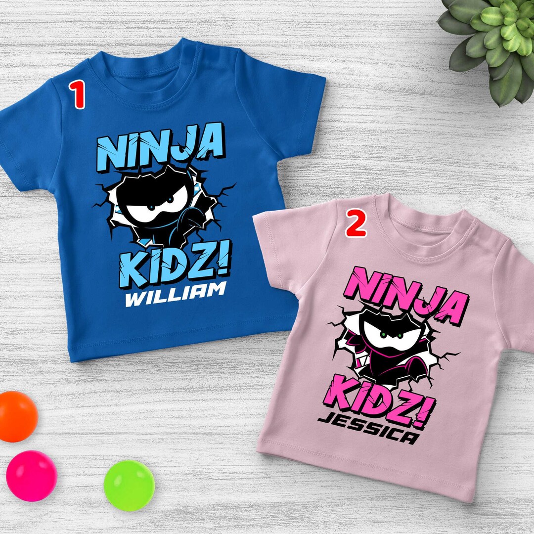Ninja Kidz Birthday Shirt/ninja Family Birthday Shirts/personalized ...