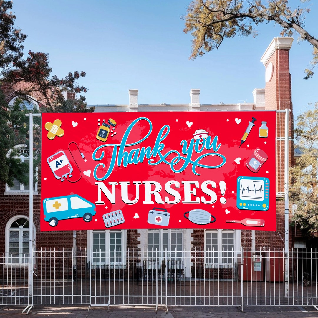 National Nurses Week Appreciation Banner Nurse Appreciation Day Sign ...